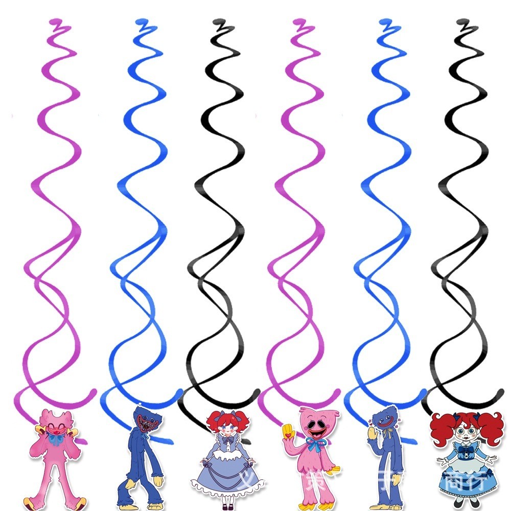 Poppy Playtime Cartoon Birthday Party Supplies Scene Decoration Paper ...