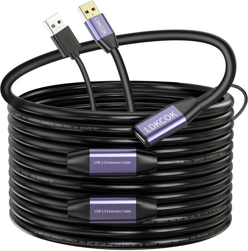 USB 2.0 LDKCOK A-type male to female active repeater extension cable ...