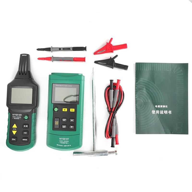 Locator Walfront Cable MS6818 12V-400V AC/DC Underground Wire Locator ...