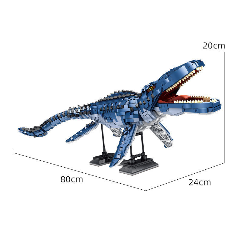 Dinosaur Tyrannosaurus Rex (70cm) Building Blocks 1813 Pcs Panlos Brick ...