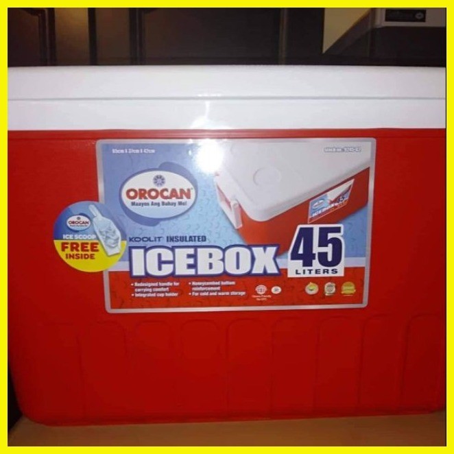 Orocan Ice Chest 45liters ICE box big ice cooler with free ICE Scooper ...