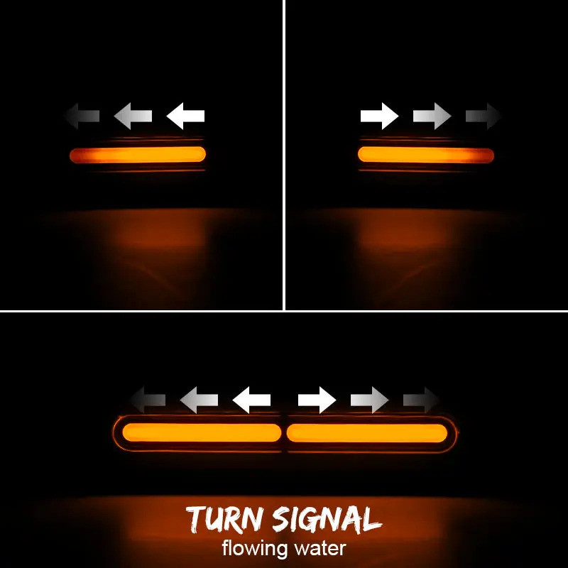 60led Motorcycle 3 in 1 LED Tail Lights Sequential Turn Signal Light ...