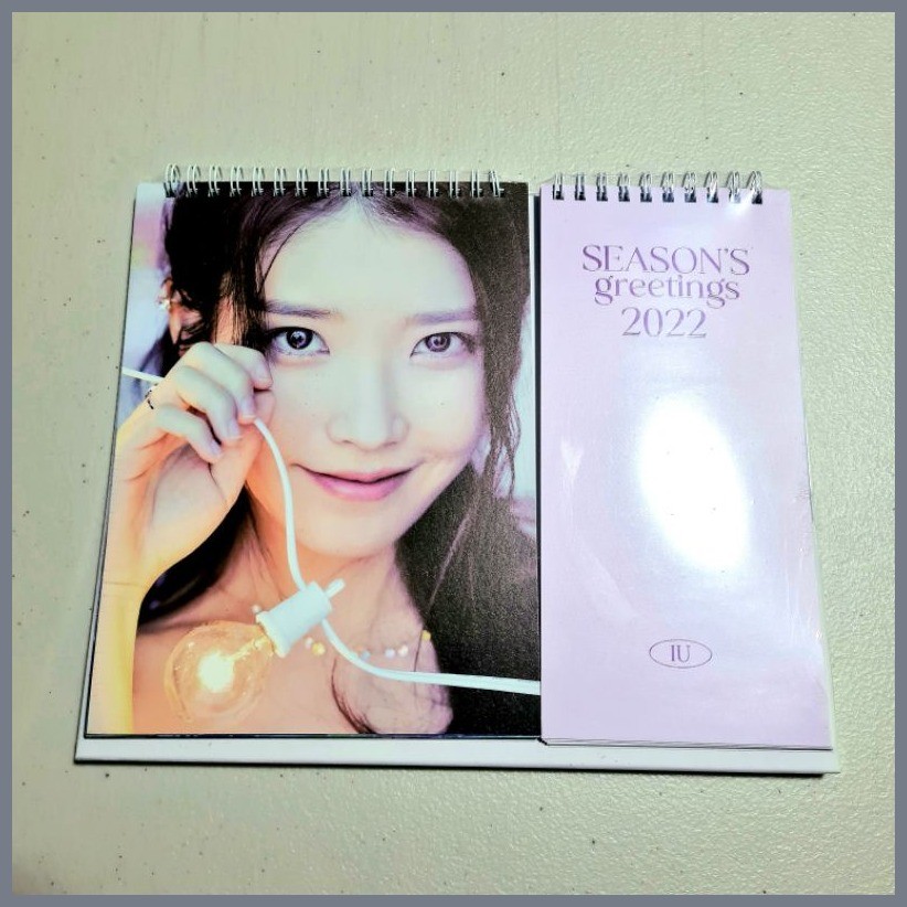 [On Hand] IU SG 2022 Desk Calendar Season's Greetings Made by EDAM ...