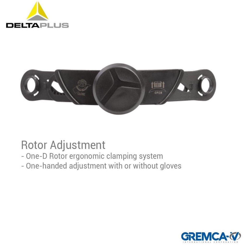 Delta Plus QUARTZ UP IV - Safety Helmet with Rotor Adjustment Hard Hat ...