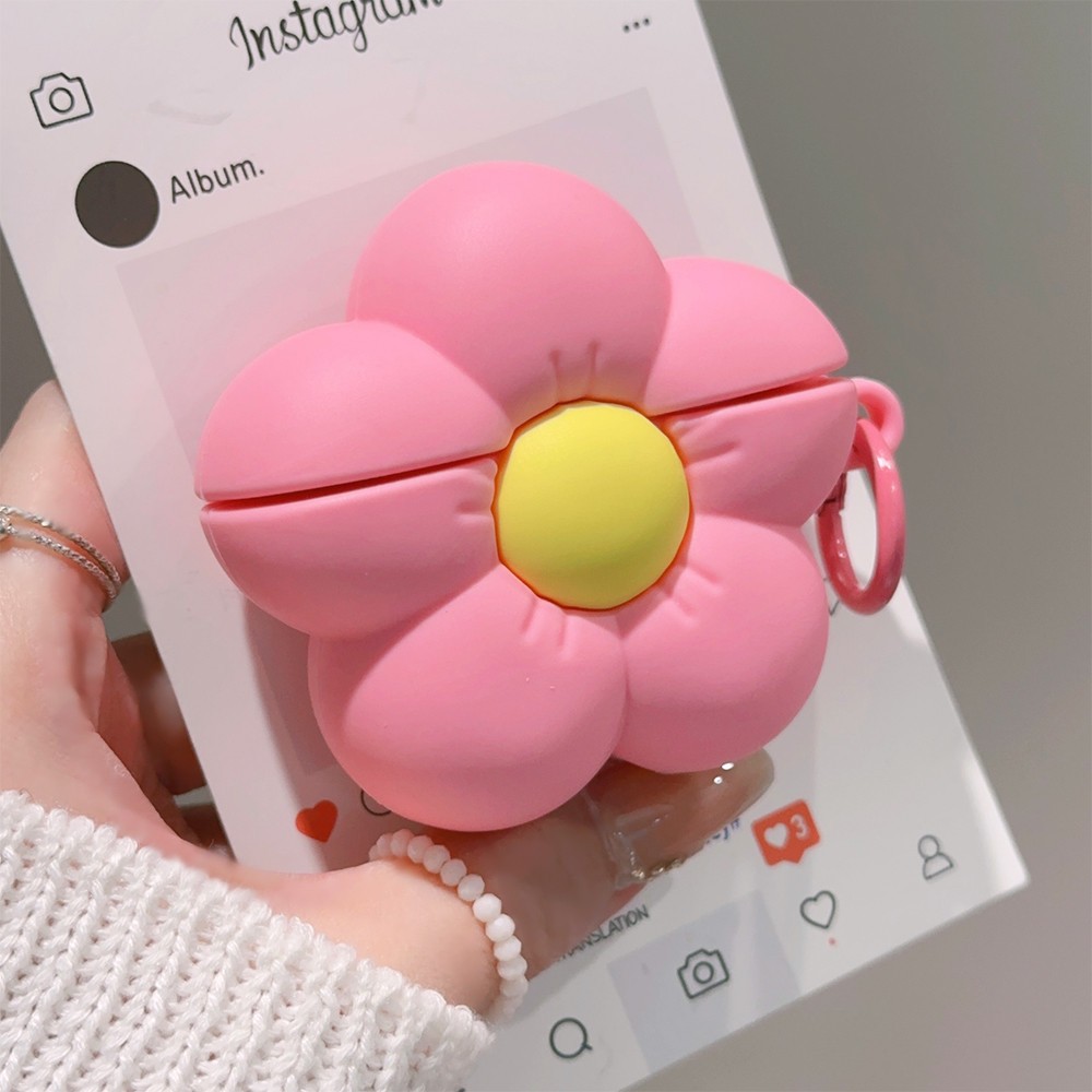 3D Cute Flower Earpods Case for Apple Airpods 4 3 2 1 Pro 2 Wireless ...