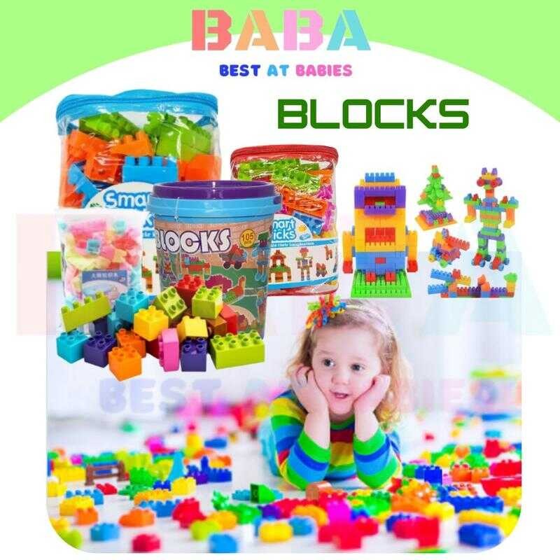 BABA Educational Blocks Colorful Building Toy Bricks Creativity For ...