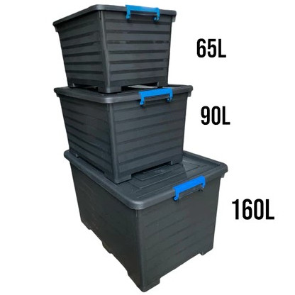 STORAGE BOX 160L , 90L, 65L Storage box Heavy Duty with wheels and ...