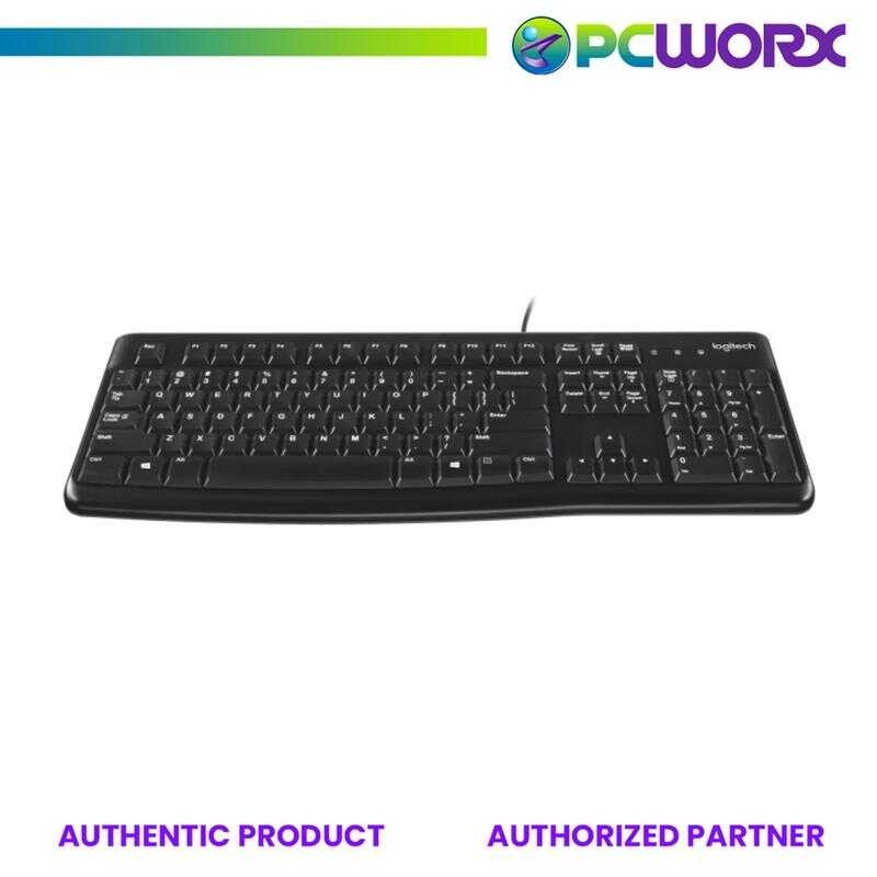 Logitech K120 Wired Keyboard For Windows, USB Plug-And-Play, Full-Size ...