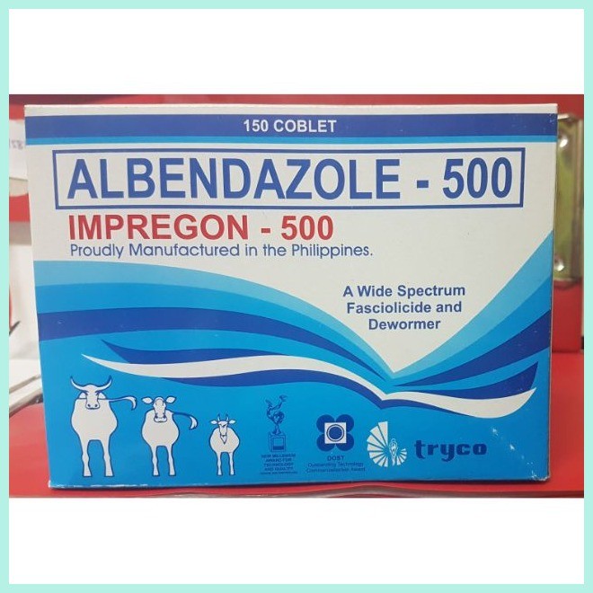 ALBENDAZOLE IMPREGON 500 (sold per 9tab) | Shopee Philippines
