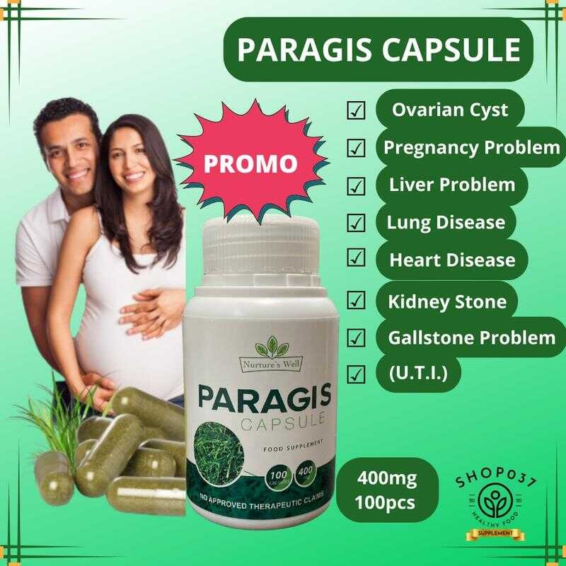 Shop037 [Promo] Original PARAGIS Capsule 100, 400Mg Nurture's Well ...