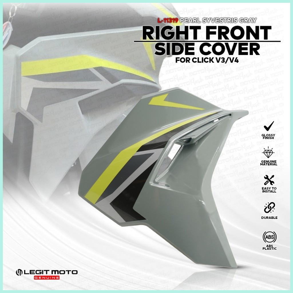 LEGITMOTO GENUINE HONDA CLICK V3 / V4 FRONT SIDE COVER FAIRING FOR ...