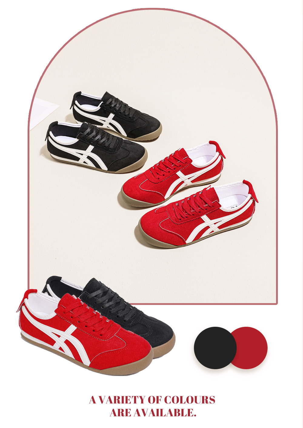 YOTO Shoes New Casual Sneakers For Women Leather Low Top Soft Comfy ...