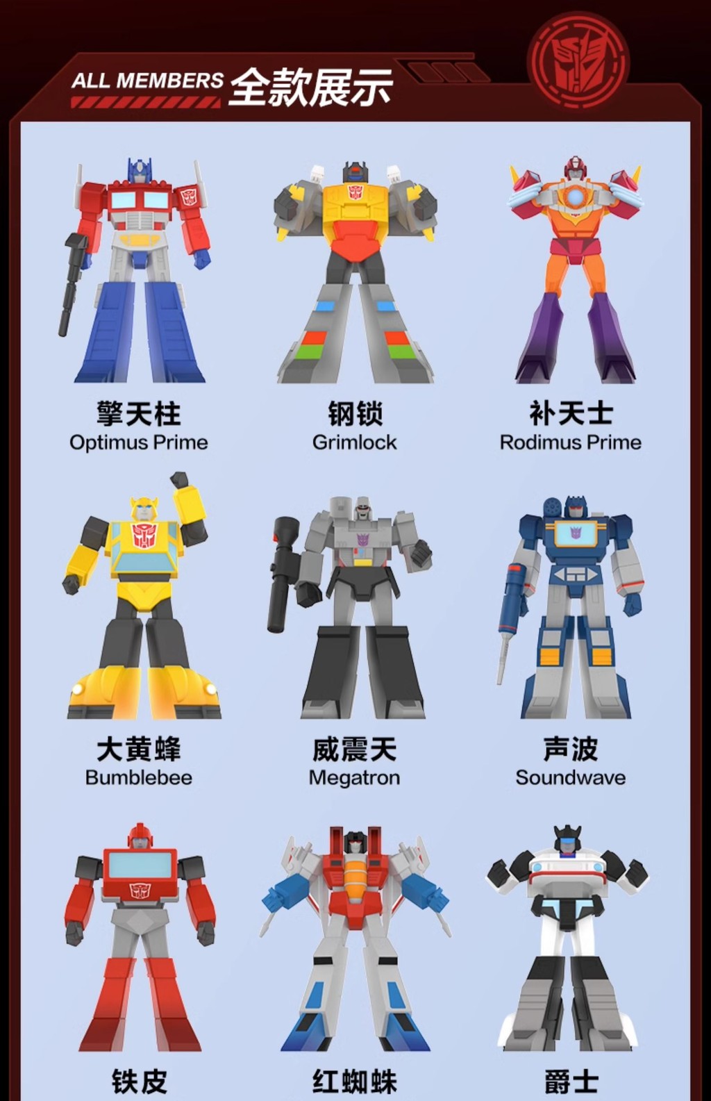 POPMART Transformers Generations Series Blind box Figures pop mart ...