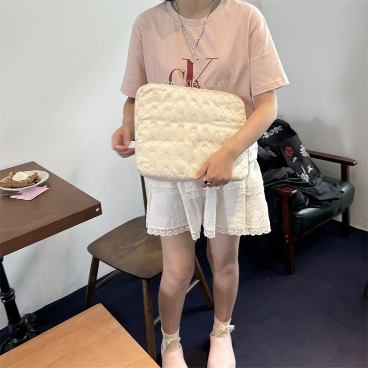 Laptop Bag New Ins Embroidered Lace Bow Tablet PC Liner Package for 9.7 ...