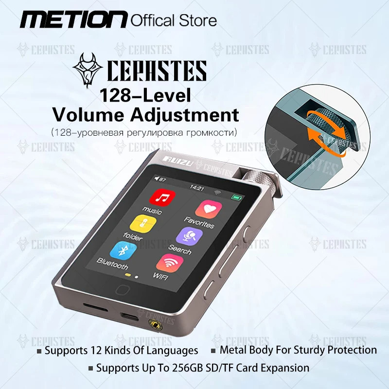 Ruizu A55 Lossless Hi-fi MP3 player, Bluetooth 5.0, high resolution ...