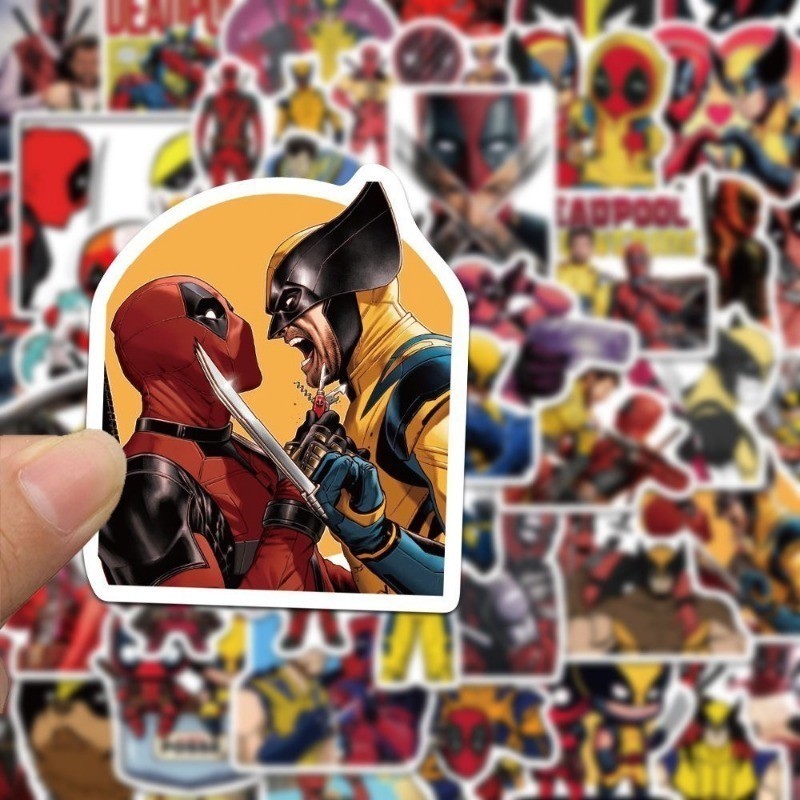 50PCS Deadpool 3 The Avengers Deadpool Wolverine Stickers for Kids DIY ...