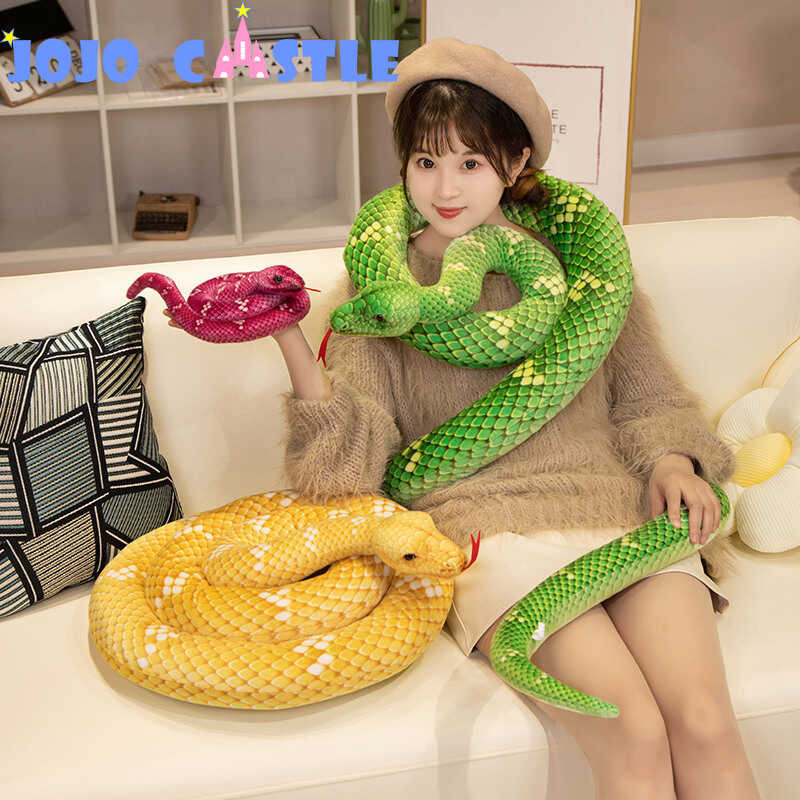 CASTLE Simulasyon JOJO Giant Anaconda Long Snake Yellow Orange Green ...