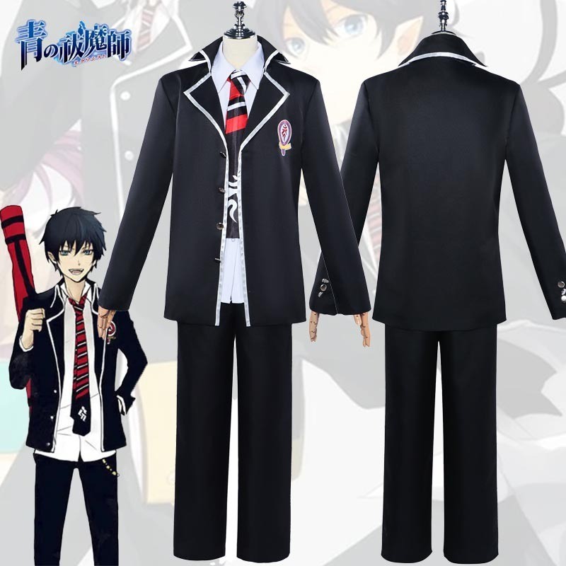 §≈ Anime Okumura Rin Cosplay Costume Ao No Exorcist School Uniform Coat ...