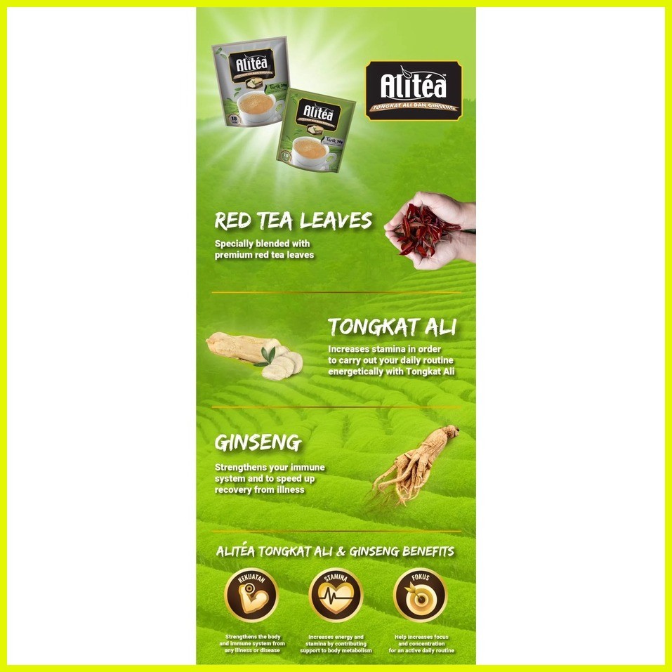 Alitea Tongkat Ali & Ginseng Tarik 5 in 1 (18 Sachets) | Shopee Philippines