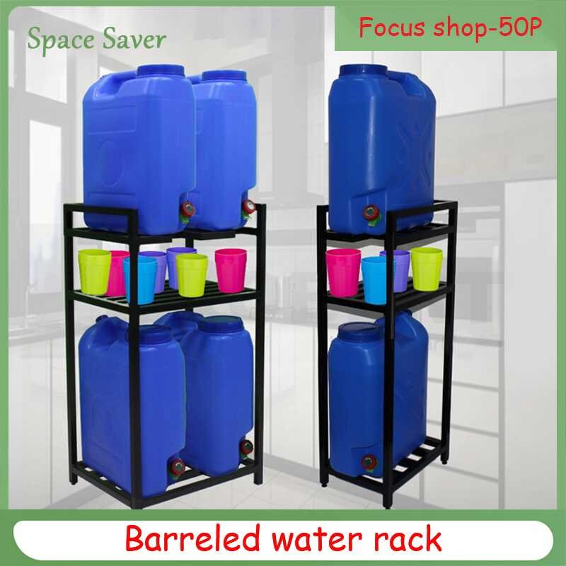 Shelf Water Water Gallon Rack/Stand Na May Karagdagang Layer Para Sa ...