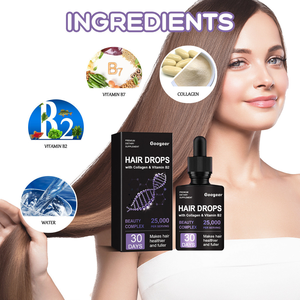 Hair Growth Drops Repair Hair Strong Nourish Hair Roots Hair Regrowth ...