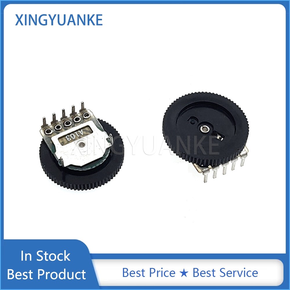 5Pcs/lot Double Dial Taper Volume Wheel Duplex Potentiometer A103 A10K ...