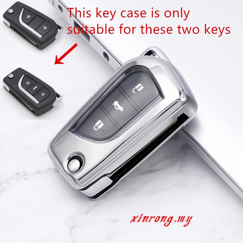 Reflective Tpu Car Key Remote Case for Hilux Revo Fortuner Camry ...