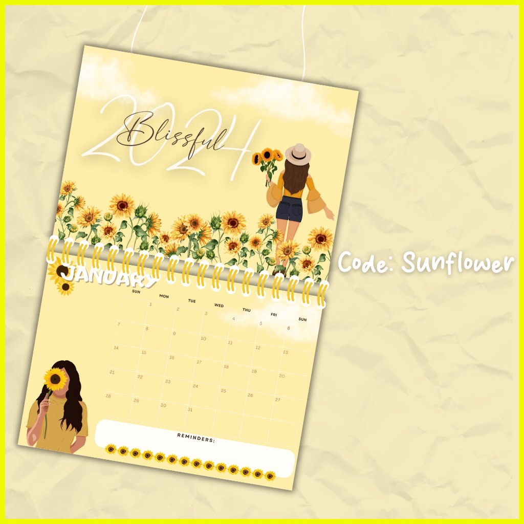 ⭐ Personalised Calendar 2024 - Aesthetic Calendars | Shopee Philippines