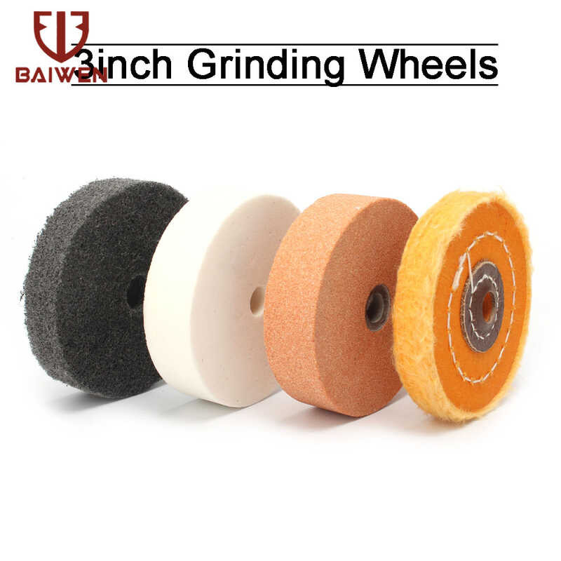 75Mm 3'' Bench Grinder Grinding Wheel Ceramic Nylon Felt Wheels For ...