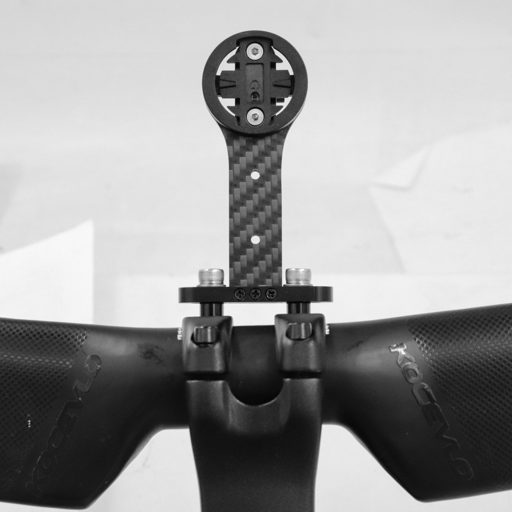 KOCEVLO 3K Carbon Bicycle Computer Mount Bike Stem Extender Handlebar ...