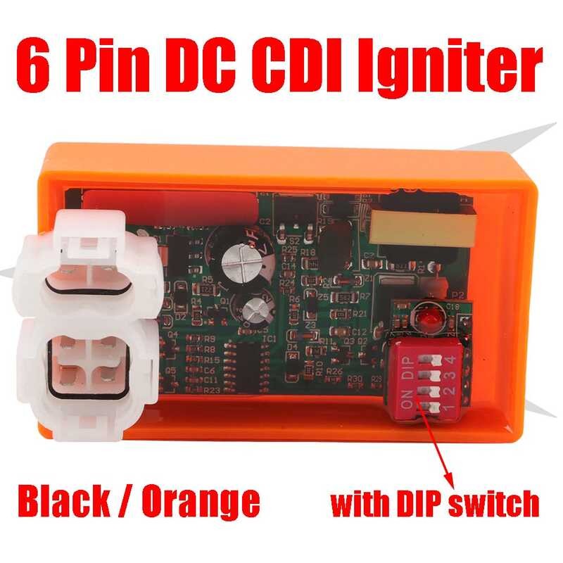 6 Pin DC CDI Igniter Racing For Dark Veloci Thunder 250 Gy6 150Cc ...