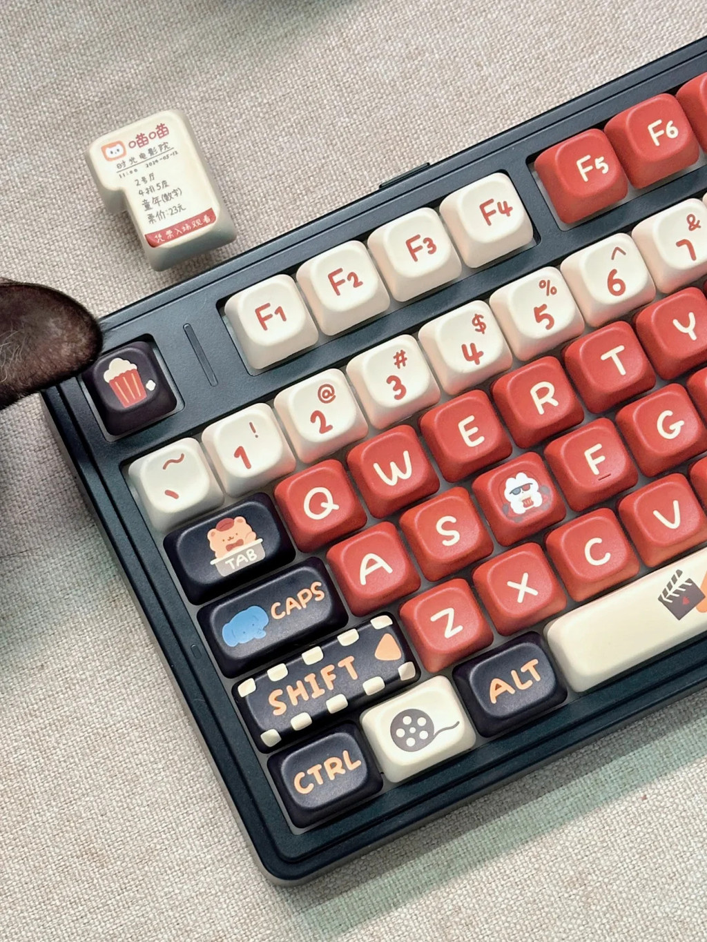 Time Movie Theater Keycap EOA Profile 133 Keys PBT Five-sided Dye ...