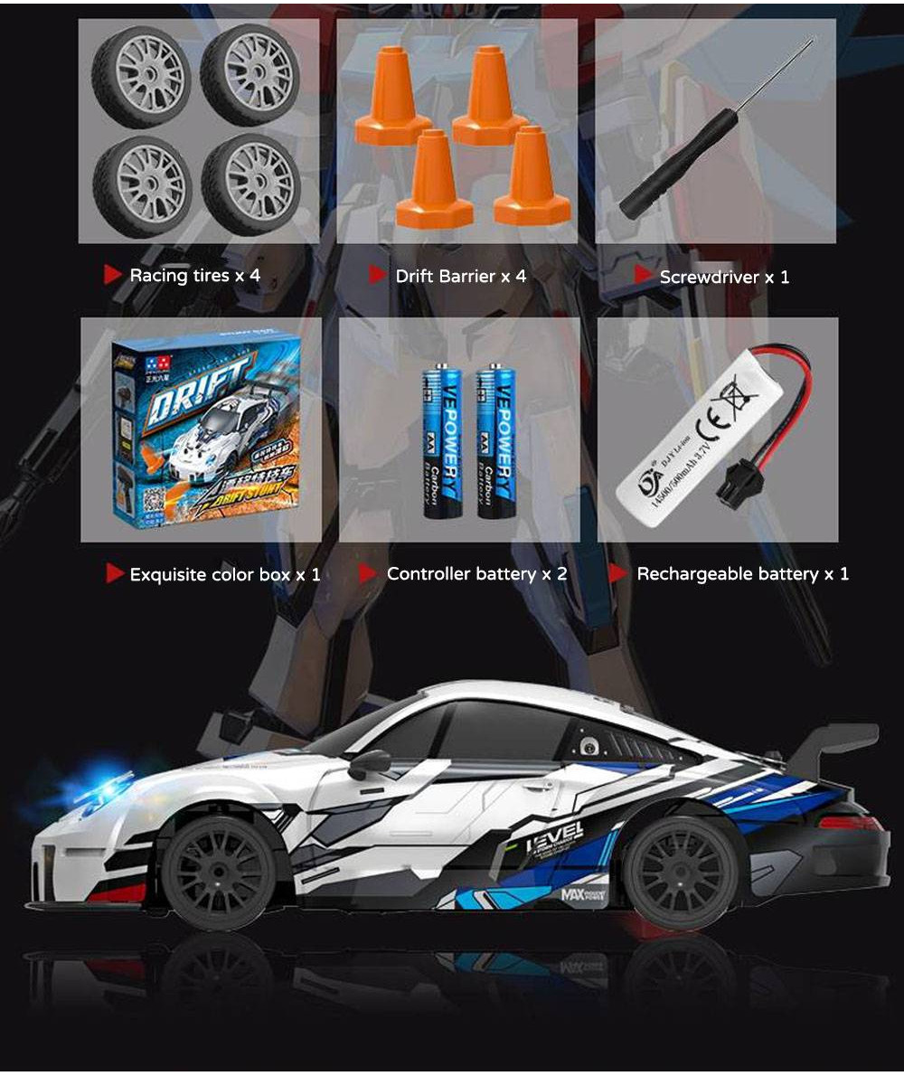 4WD RC Remote Drift Car Police Dodge Toyota Car Model Toy Remote ...