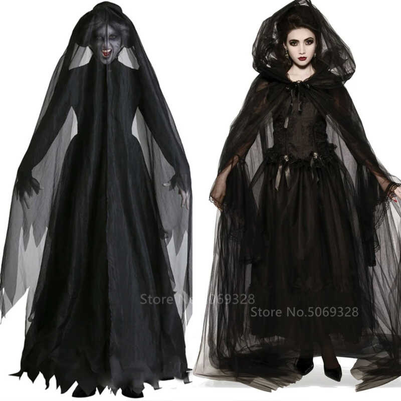 Witch 8 Women Scary Zombie Vampire Halloween Costume Horror Spooky ...