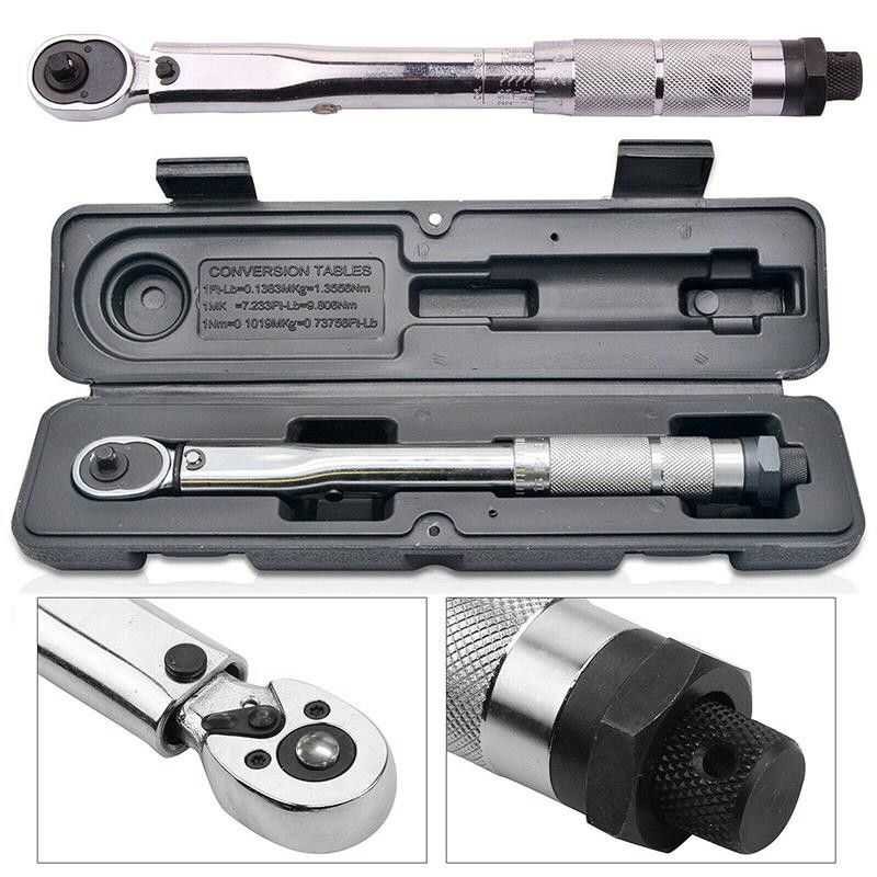 1/4 Inch 5-25Nm Adjustable Torque Wrench Set 1/2 Torque Wrench Square ...