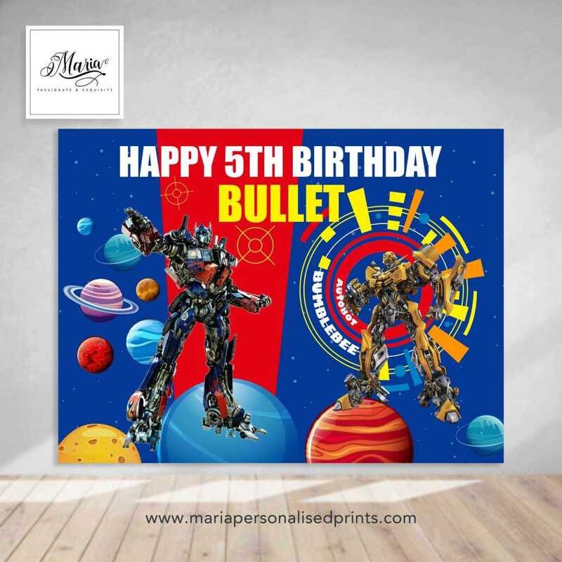 Transformers Birthday Banner Backdrop | Shopee Philippines
