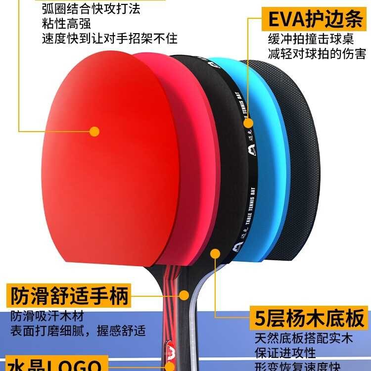 Table Tennis Racket Three Stars Five Stars Beginner Table Tennis ...