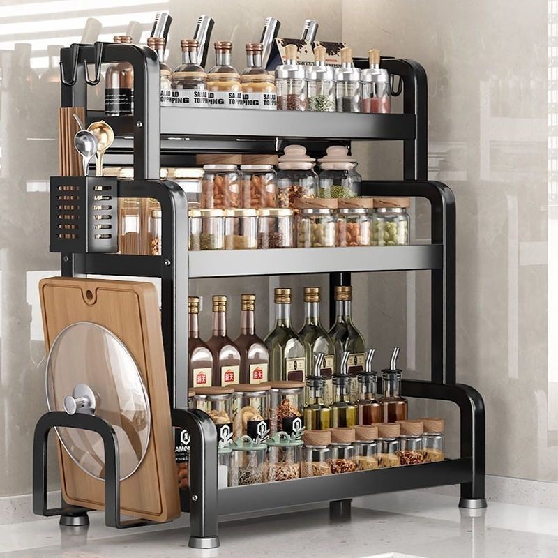 【1.7A Thousands of People Praise】Thick kitchen spice rack, spice ...