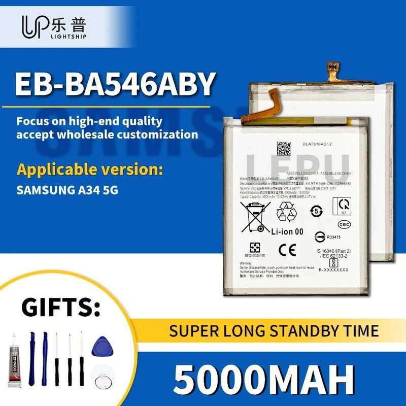 5000Mah 2 Batteries For SAM Phone Repair With Tool Kits SAMSUNG A34 5G ...