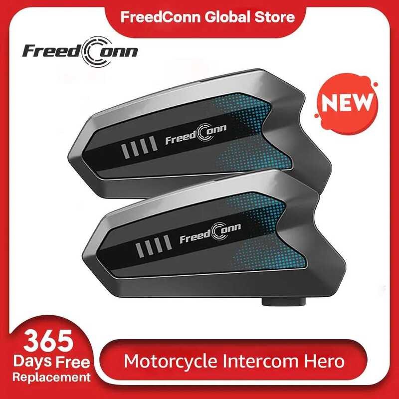 AA 2025 New Freedconn Hero Motorcycle Intercom Helmet Bluetooth .set 10 ...