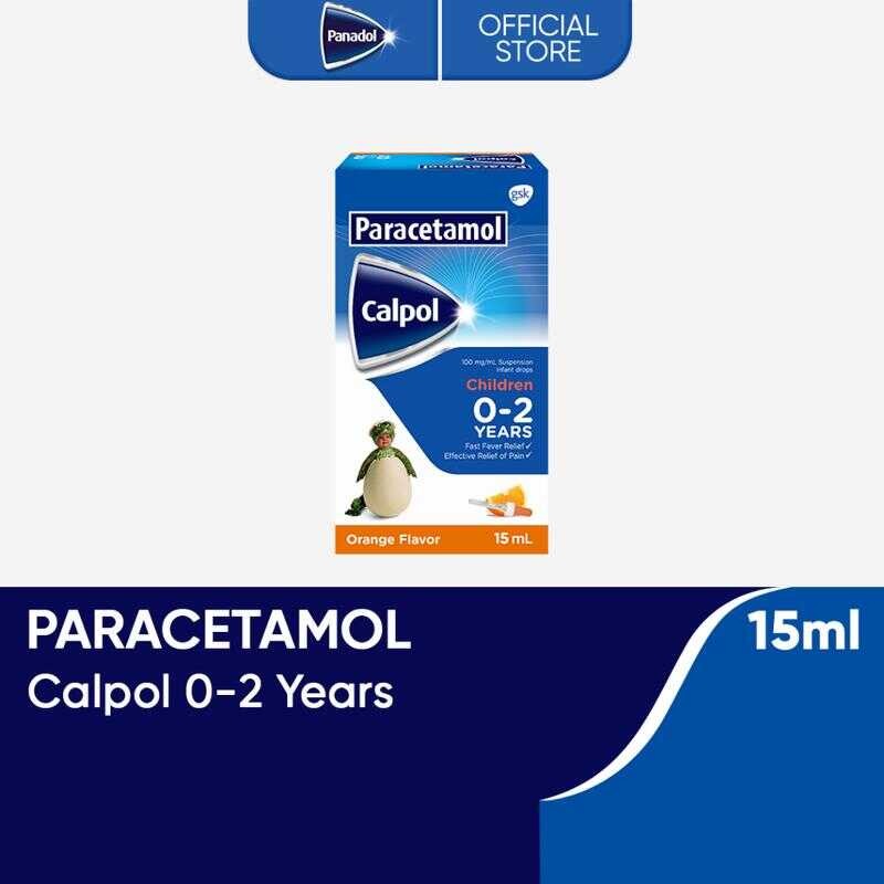 Calpol Infant Drops Orange Flavor (0-2 Years Old) Suspension 15Ml ...