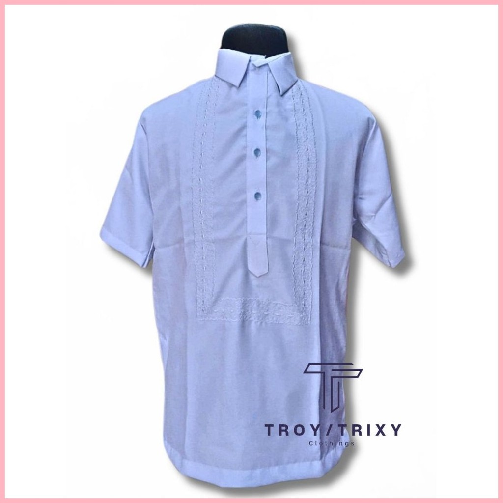 Polo Barong ( Short Sleeves) | Shopee Philippines