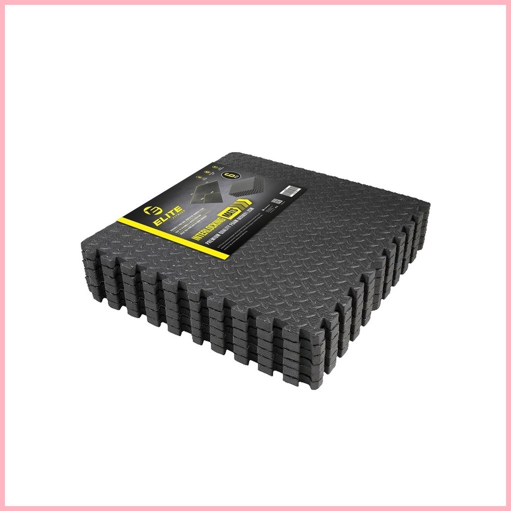 【COD】Elite Interlocking Mat 6pcs/set [60x60cm] - Black | Shopee Philippines