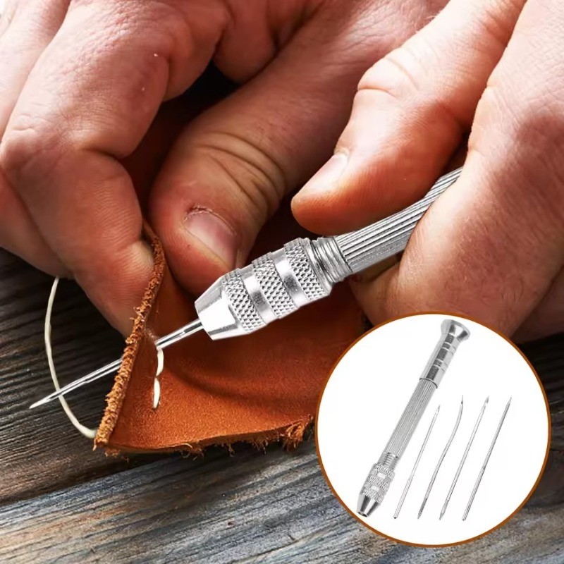 1/2/3Set Aluminum Alloy Manual Candle Hole Puncher - Leather Stone ...