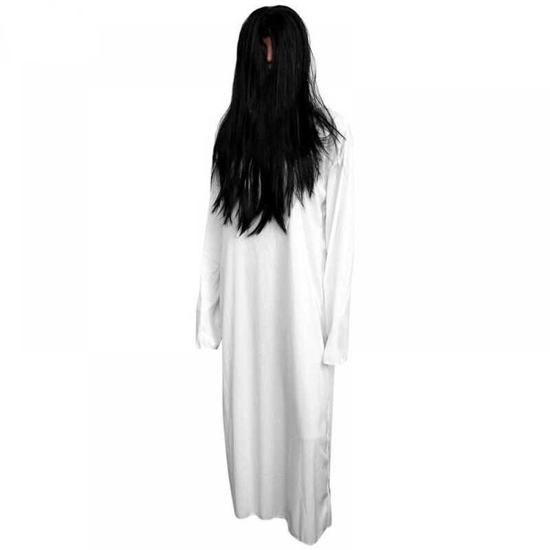 Scary Exquisite Ghost Bride Dress Halloween Horror Costume White Sadako ...