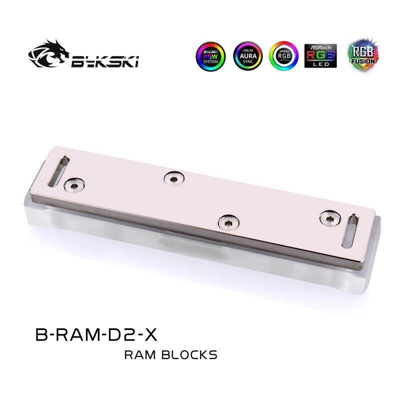 B-RAM-D2-X Bykski Memory card cooler Water Block PC water cooling ...