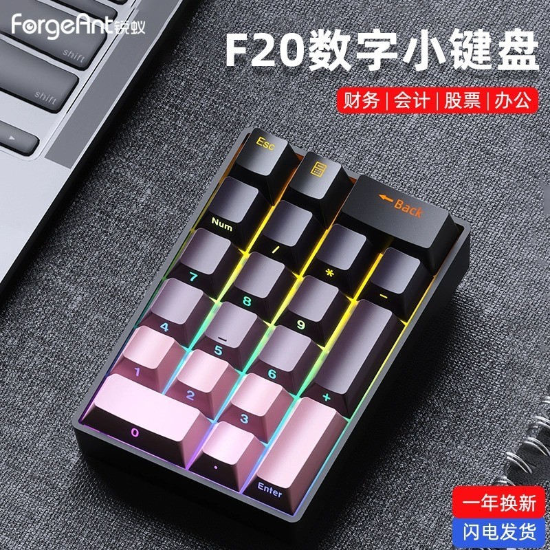 Ruiyi F20 Digital Mechanical Keypad Wired 20 Key Laptop External Mini ...