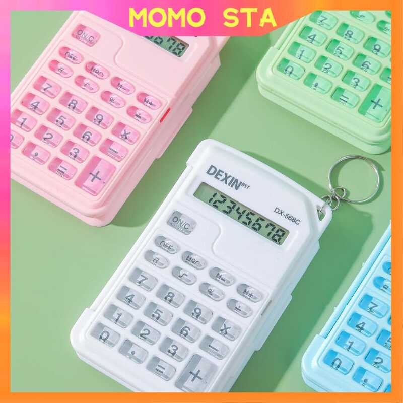 MOMO Mini Clamshell Dx-568C Portable Student Office Calculator 8 Digit ...