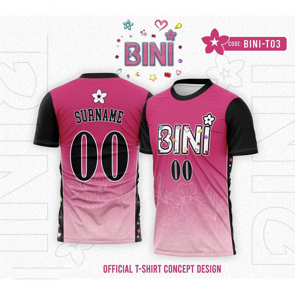 2024 New BINI jersey Bloom(s) exclusive jersey customized name and number | Shopee Philippines