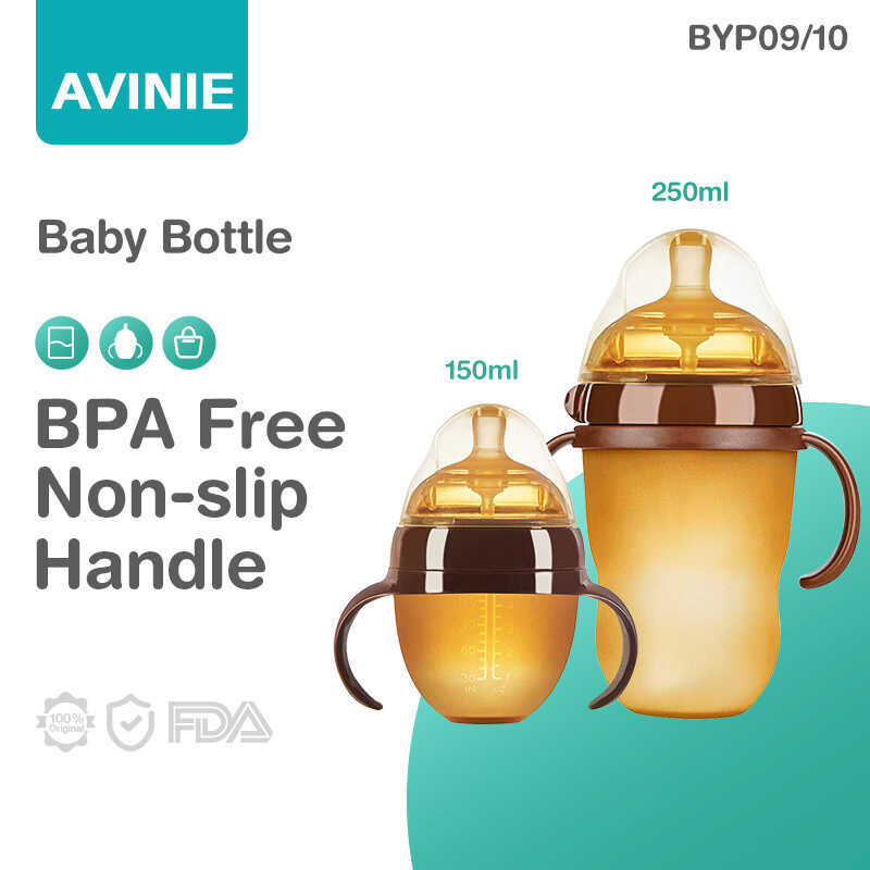 Silicone AVINIE Nano Feeding Bottles With Handle Weaning Anti-Choking ...